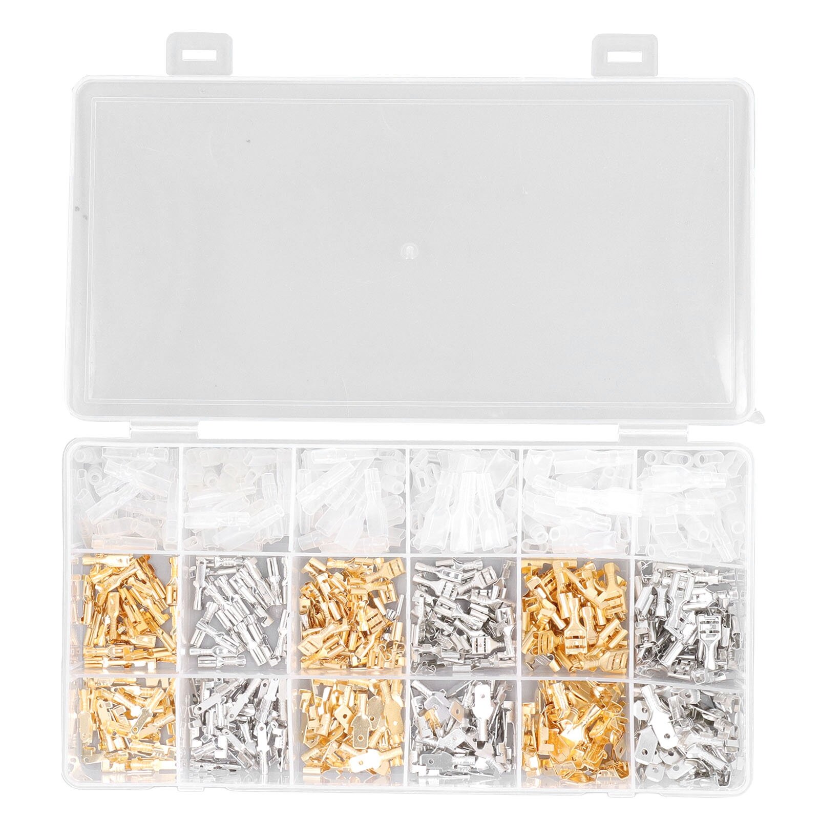 540 шт. штекерные/гнездные клеммные колодки с обжимными муфтами для проводов, диаметр 2,8, 4,8, 6,3 мм