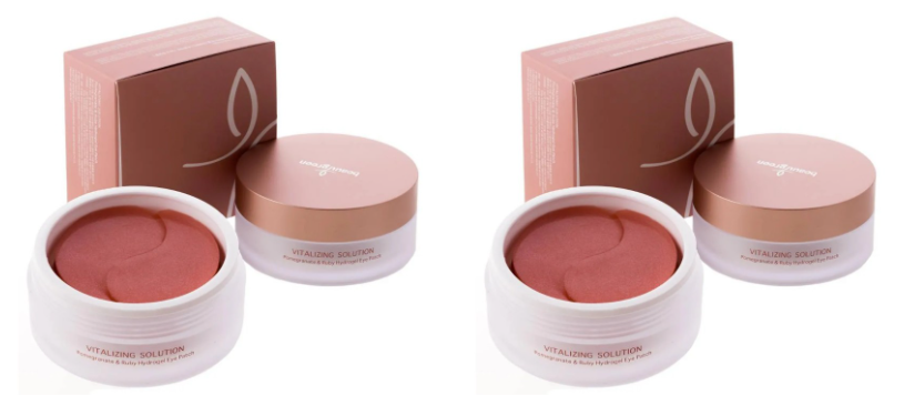 Маски-патчи увеличенного размера Beauugreen Pomegranate&ruby Hydrogel Eye Patch, 2 уп
