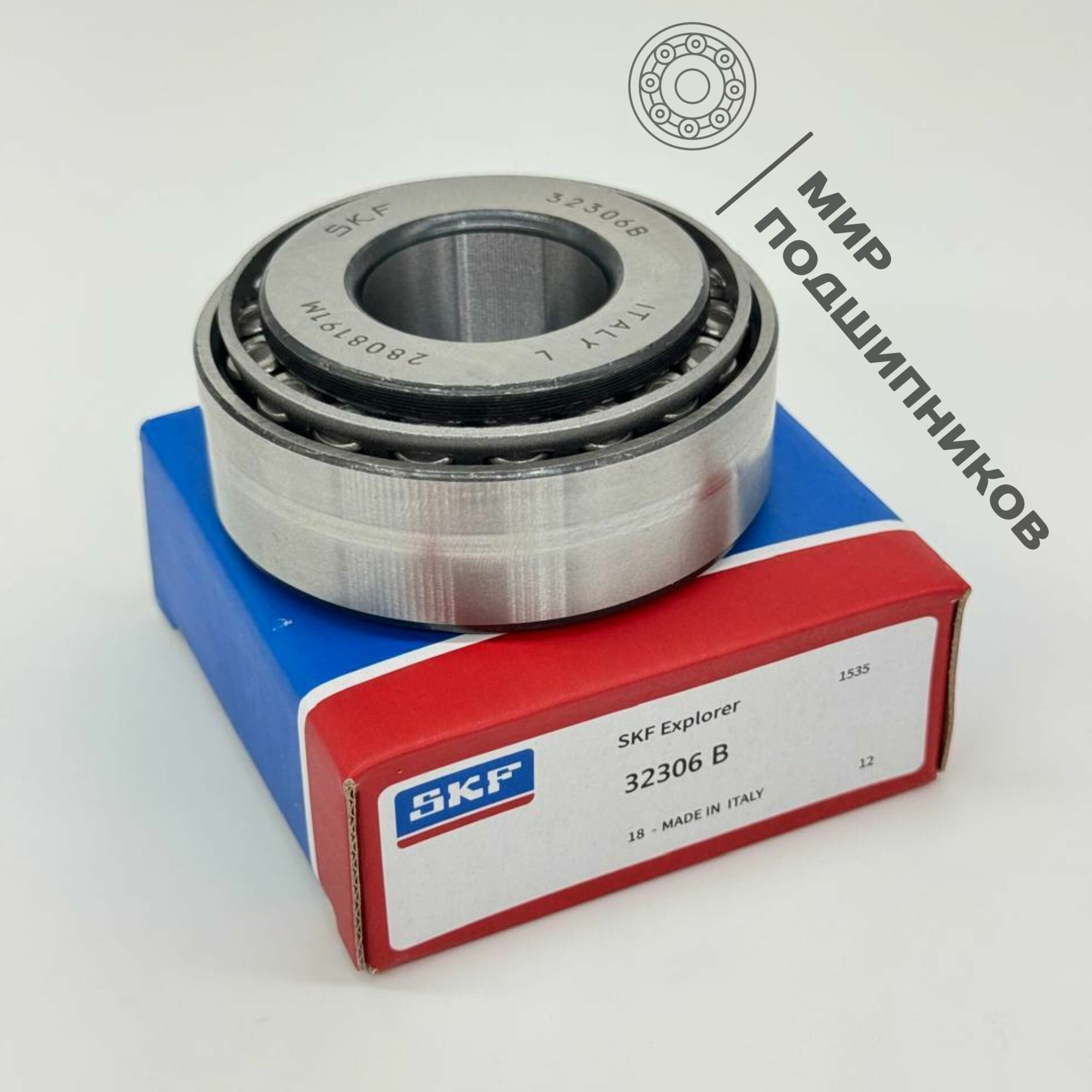 Подшипник SKF 32306B (7606) 30х72х28.75 ступицы ГАЗ-3306, 3309, 53 передней наружный, ГАЗ-3110 передней внутренний