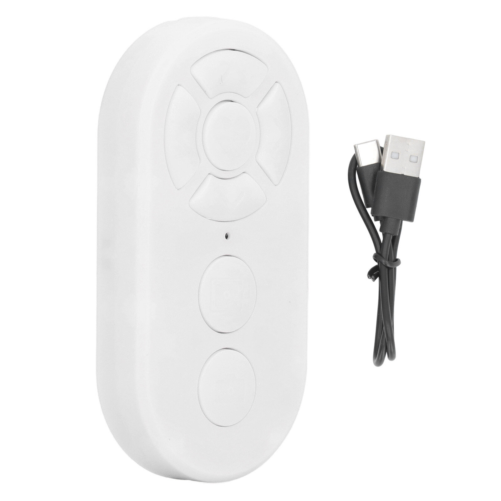 Кнопка для селфи с дистанционным управлением типа C, перезаряжаемая, Bluetooth, 10 м / 32,8 фута, для записи видео в электронной книге, белая