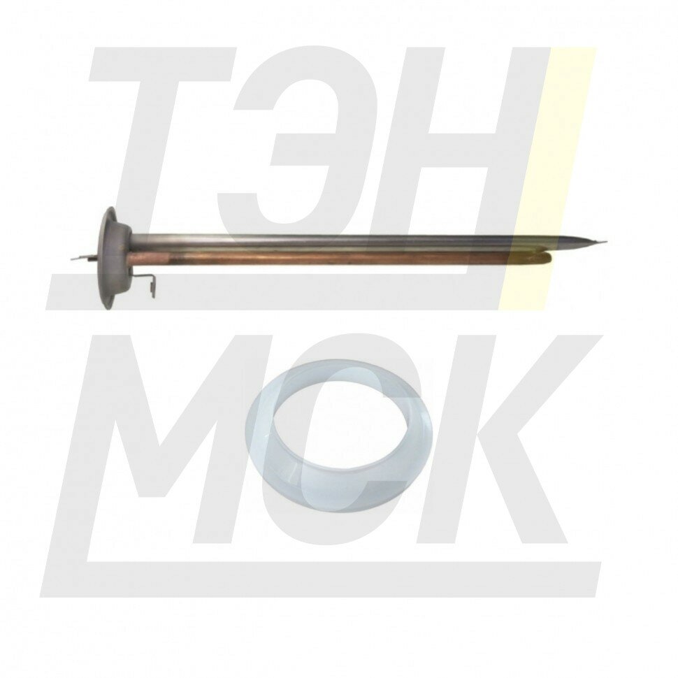 Комплект ТЭН 1кВт (1000Вт) RF для водонагревателя Elsotherm, Timberk, под анод M6 + прокладка, 30010K1