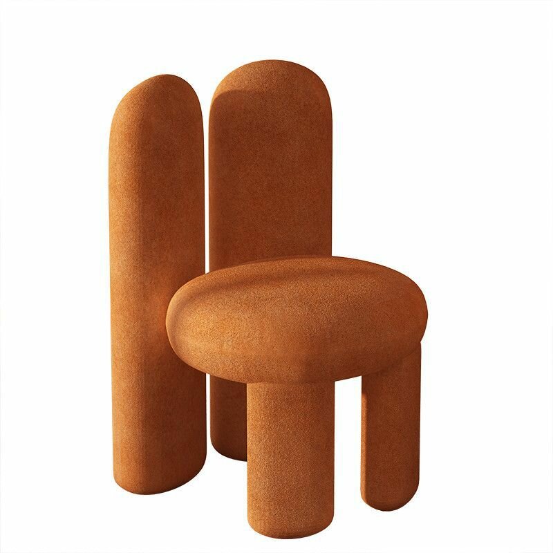 Стул для туалетного столика "Элегантная русская классика", мягкий, цвет оранжевый