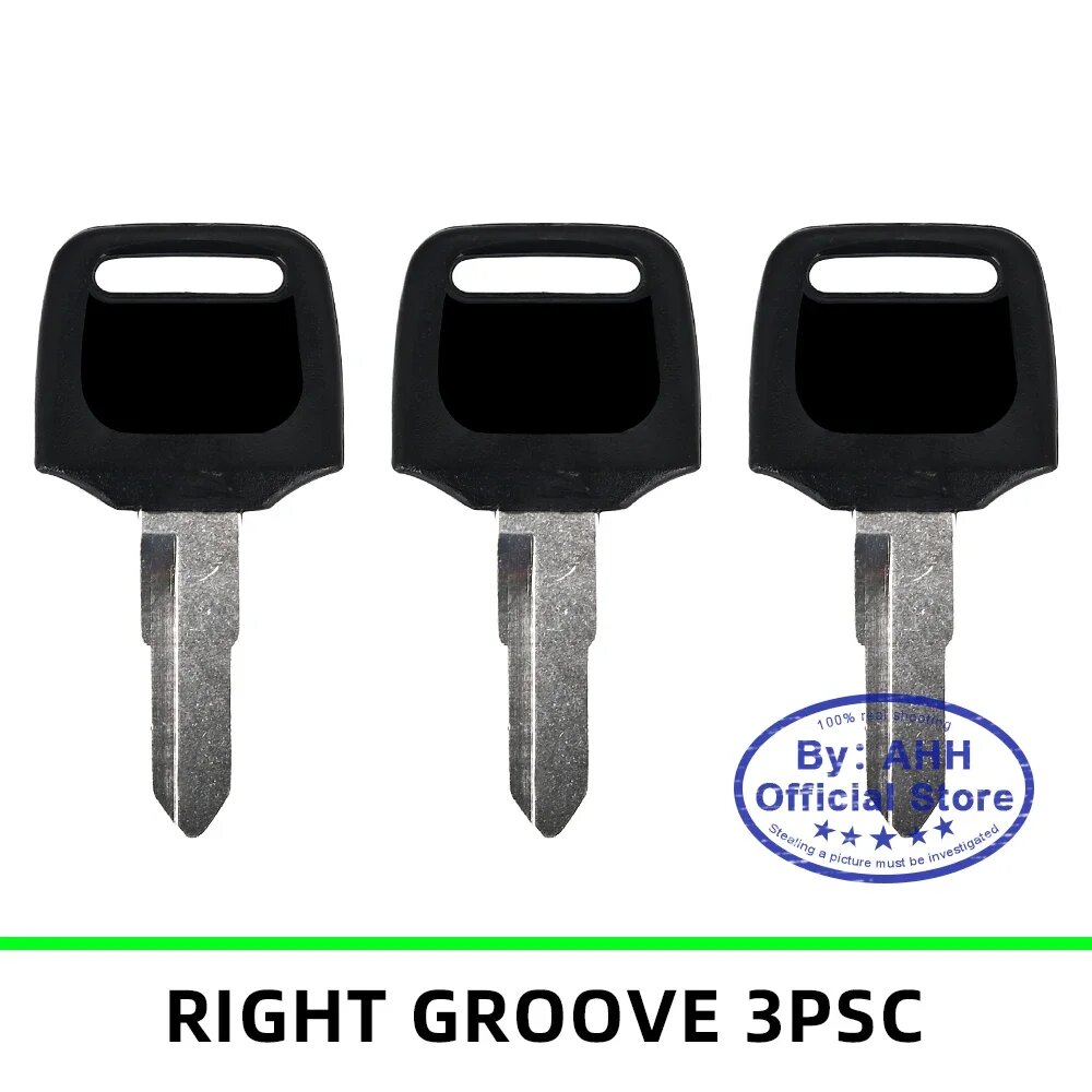 XX Фирменные новые ключи для мотоцикла, необрезанные ключи для скутера HONDA 50CC, ключ для мотоцикла DIO Z4 125 WH110 SCR100 3PCS Black Right