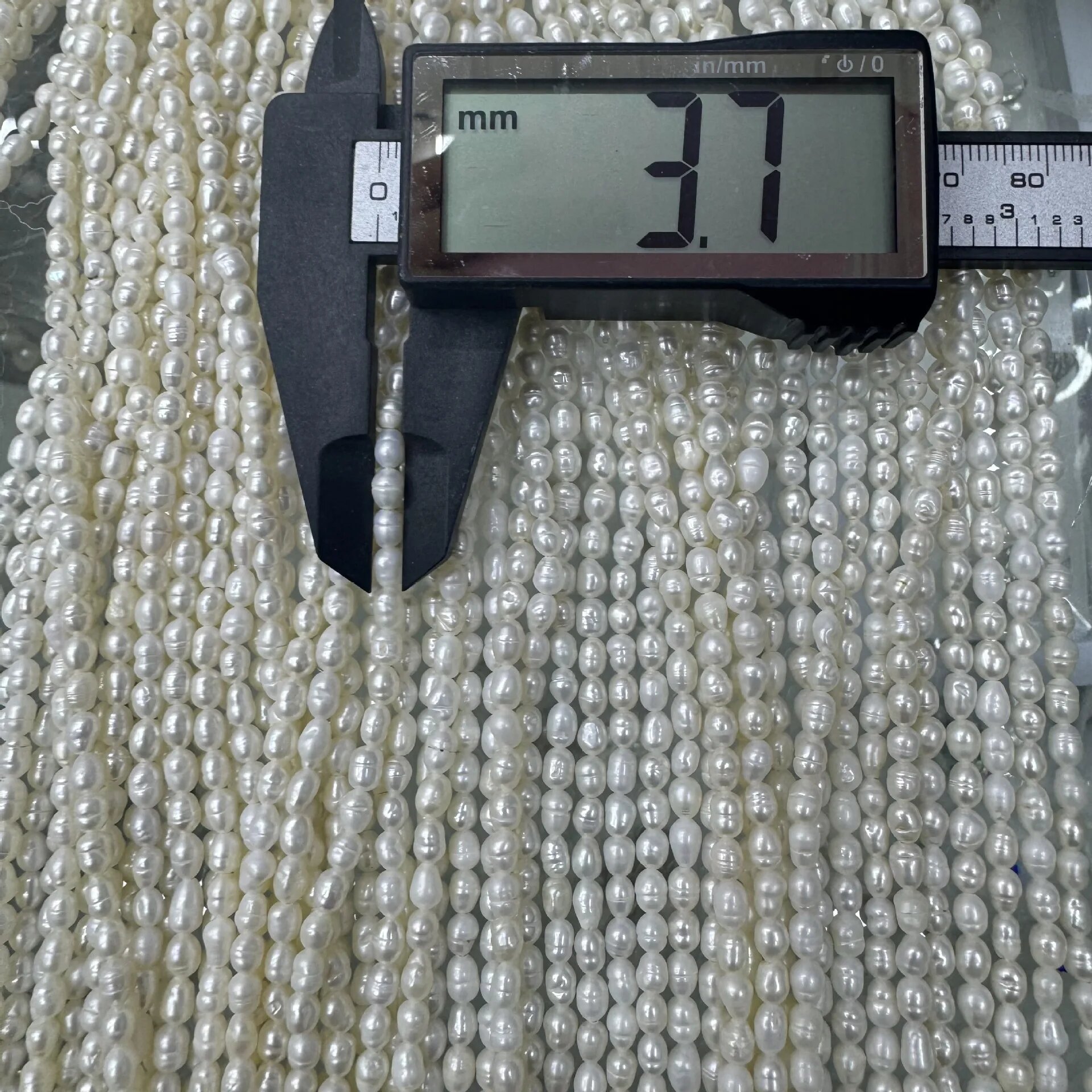 Оптовая продажа, 3-4 мм, маленькая речная нить из искусственного жемчуга для ювелирных изделий