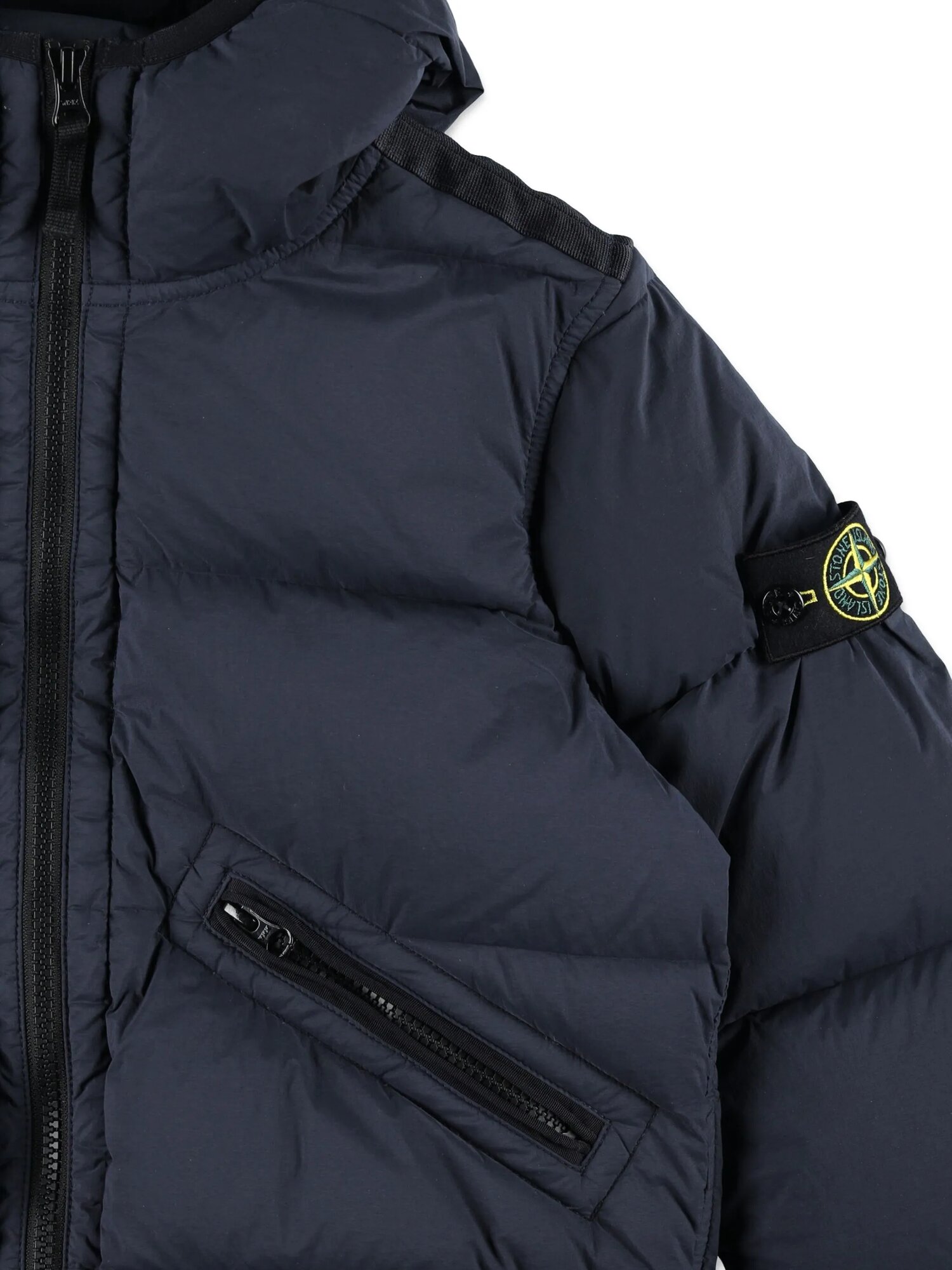 Пуховик Stone Island, размер 4 года, синий — фото 1