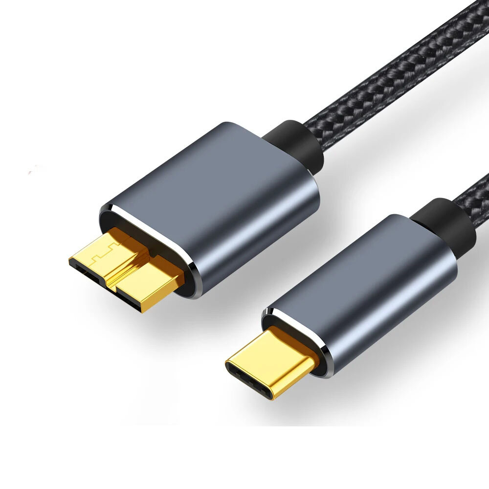 Кабель USB C-Micro B USB 3.0 Type C 5 Гбит/с, адаптер для подключения данных для жесткого диска, смартфона, ПК, зарядного устройства Type C, камеры, диска, шнура