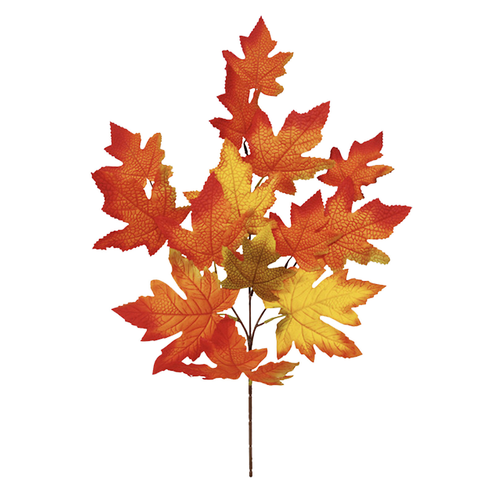 Искусственная ветка кленовых листьев 60x35 см, красные, осенние листья, для Дня благодарения и Хэллоуина.