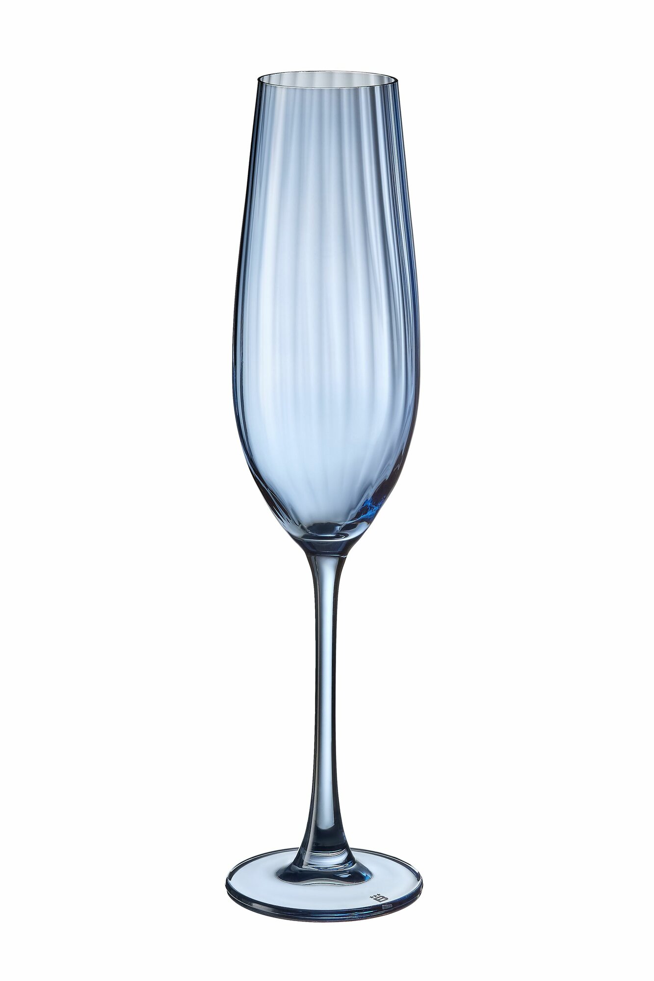 Бокал для шампанского "COLUMBA OPTIC", декор "Синий", 260 мл (набор 2 шт), Crystal Bohemia/ БСС0500