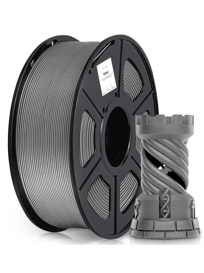 Пластик для принтера 3D TPU Cactus CS-3D-TPU-0.8KG-GREY d1.75мм 0.8кг L336м 1цв.