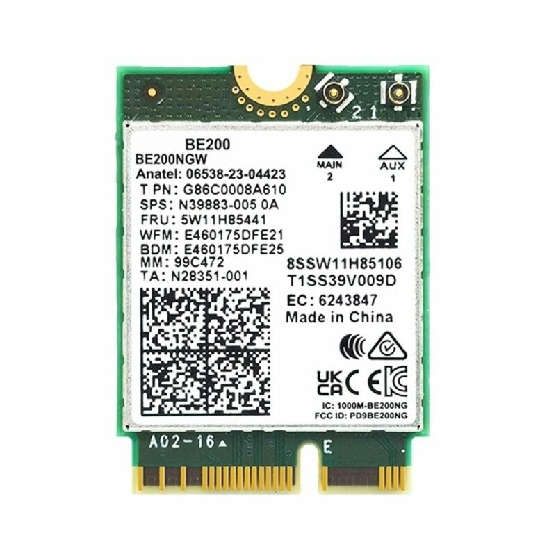 Встроенная беспроводная сетевая карта BE200ngw WIFI7-одиночная карта