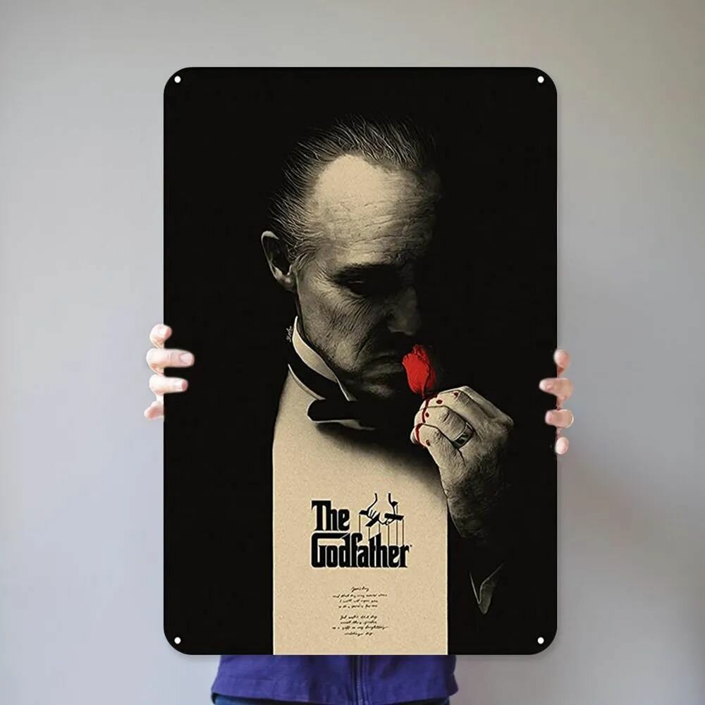 Винтажная металлическая пластина с фильмами, прямоугольная железная картина, настенная живопись, домашний декор для бара 20x30cm