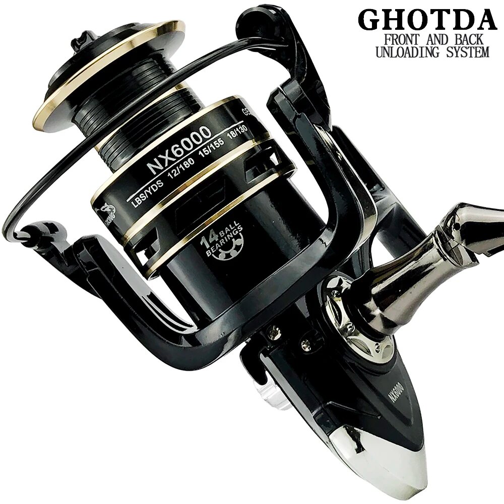 GHOTDA Безынерционная катушка для спиннинга NX 2000 3000 4000 6000 4000 серия