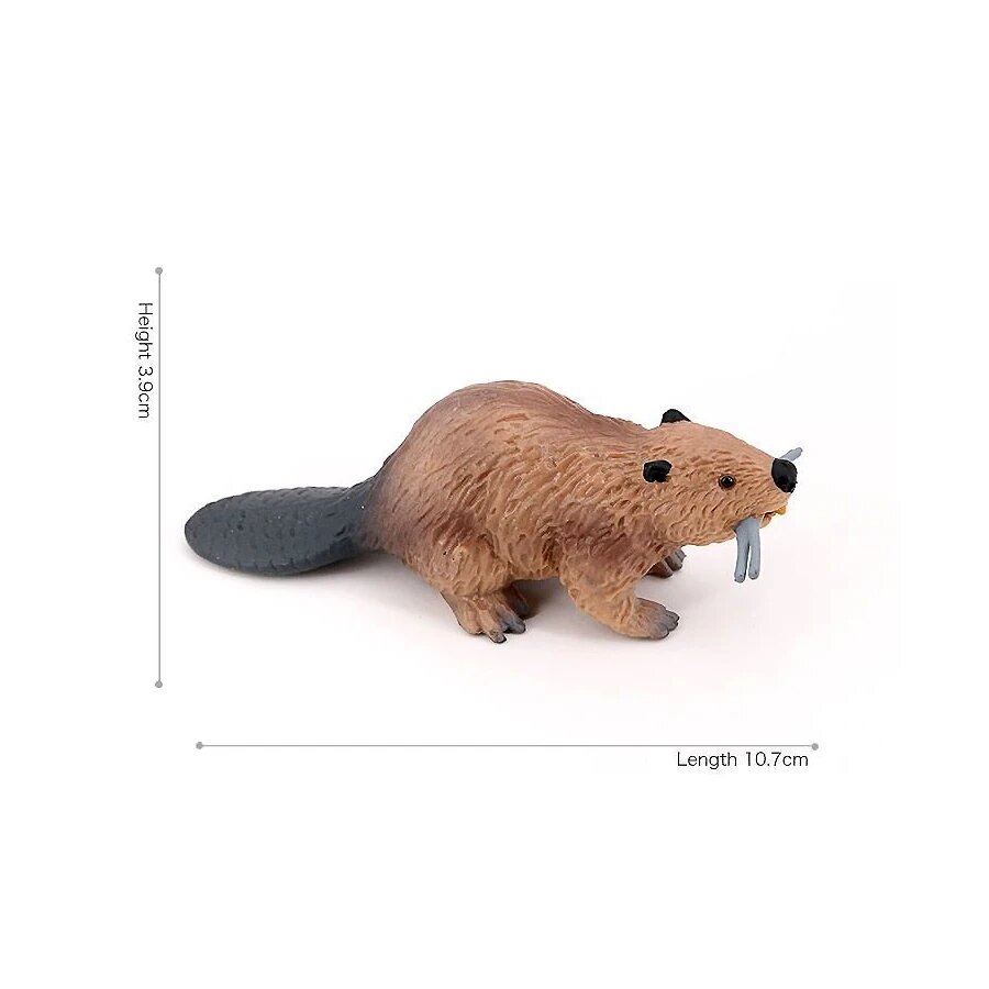 Фигурка бобра коричневая SamKaLa, 10.7см, Beaver-3