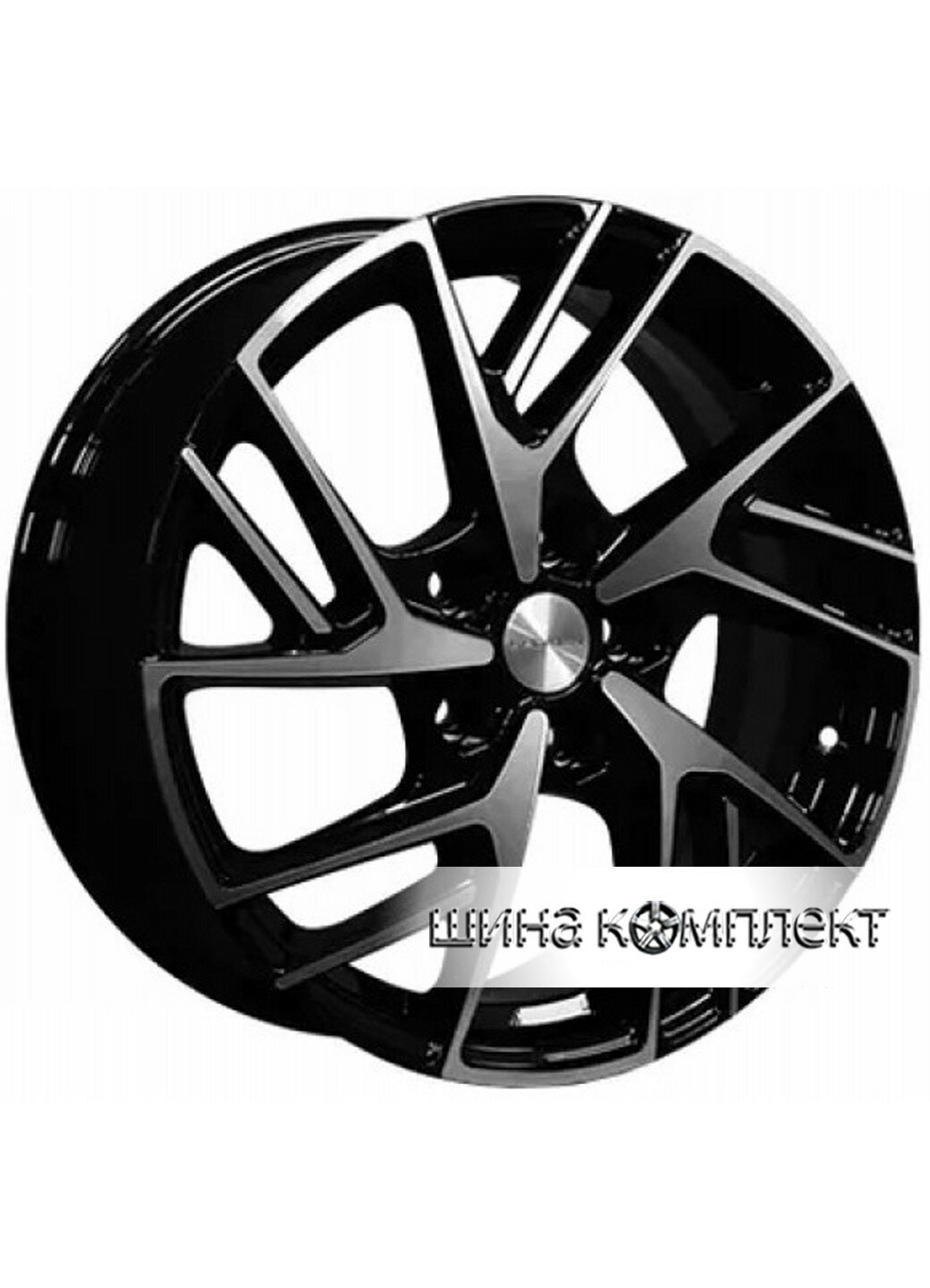 Колесный диск Khomen Wheels KHW1722 6,5x17 5x114,3 ET46 67,1 Black-FP литой для автомобиля