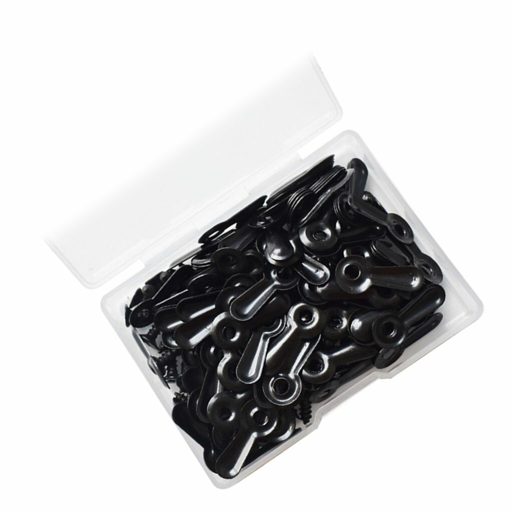 1 коробка из 100 комплектов фоторамок в штучной упаковке для печати на задней панели-черный