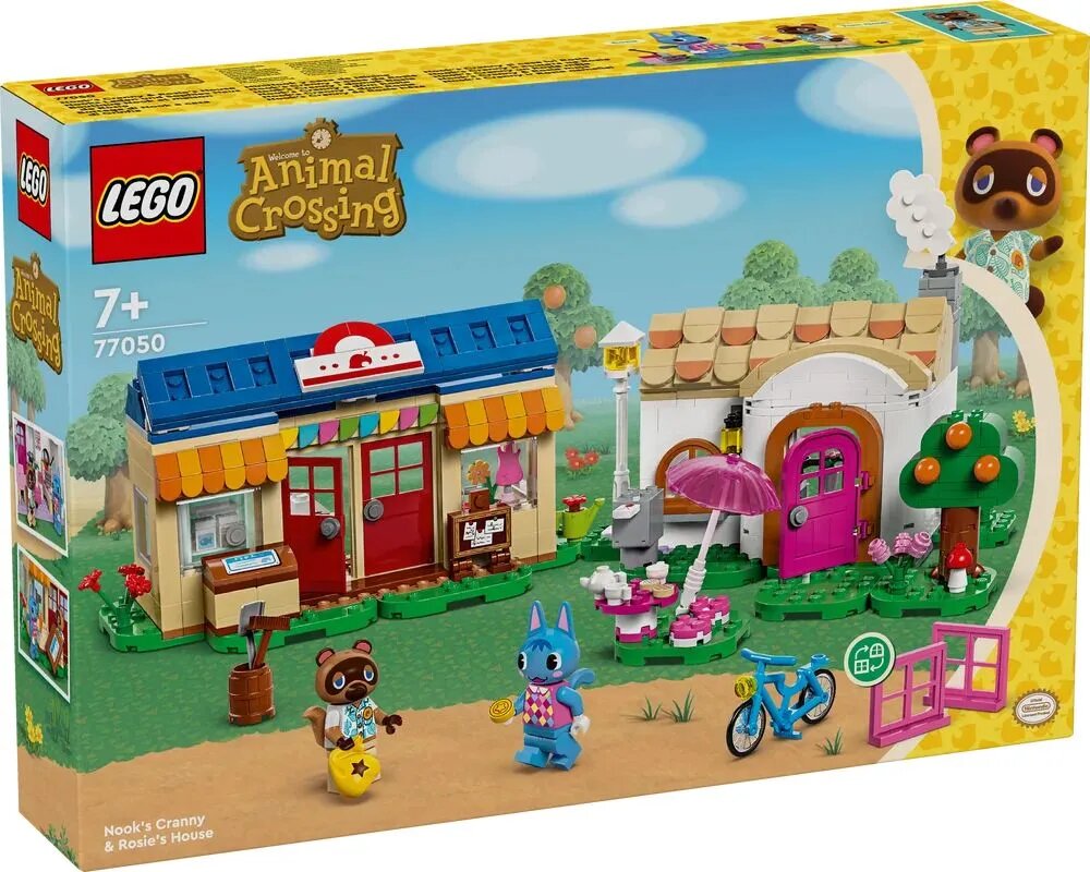Конструктор LEGO Animal Crossing Ущелье Нука и дом Рози, 77050