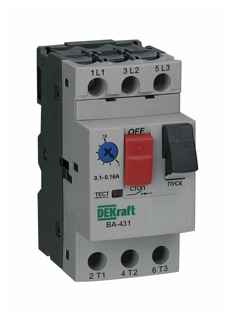 DEKraft Выключатель автоматический для защиты двигателя 3п 17.0-23.0А 15кА ВА-431 DEKraft 21232DEK