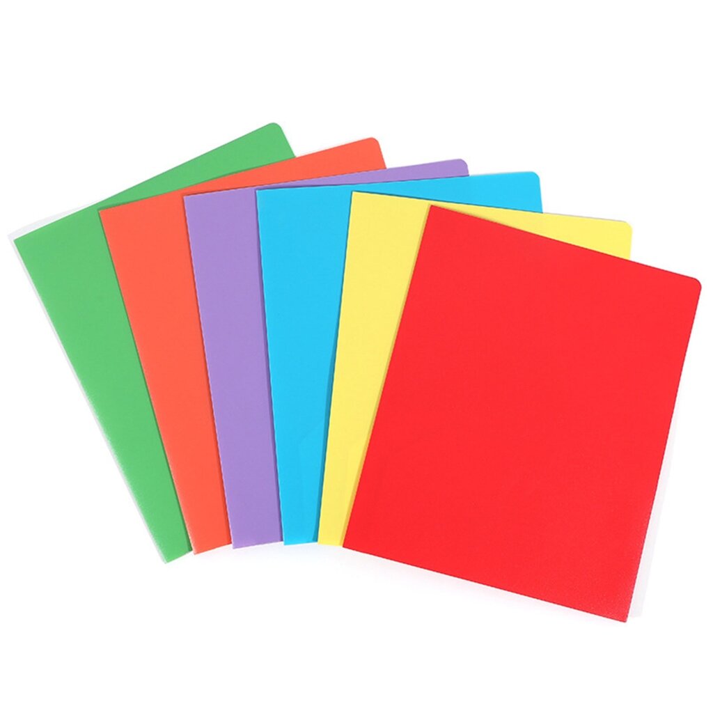 1/6шт Папка с двумя Карманами Размером С Письмо Вмещает 100 Листов Органайзеров для документов