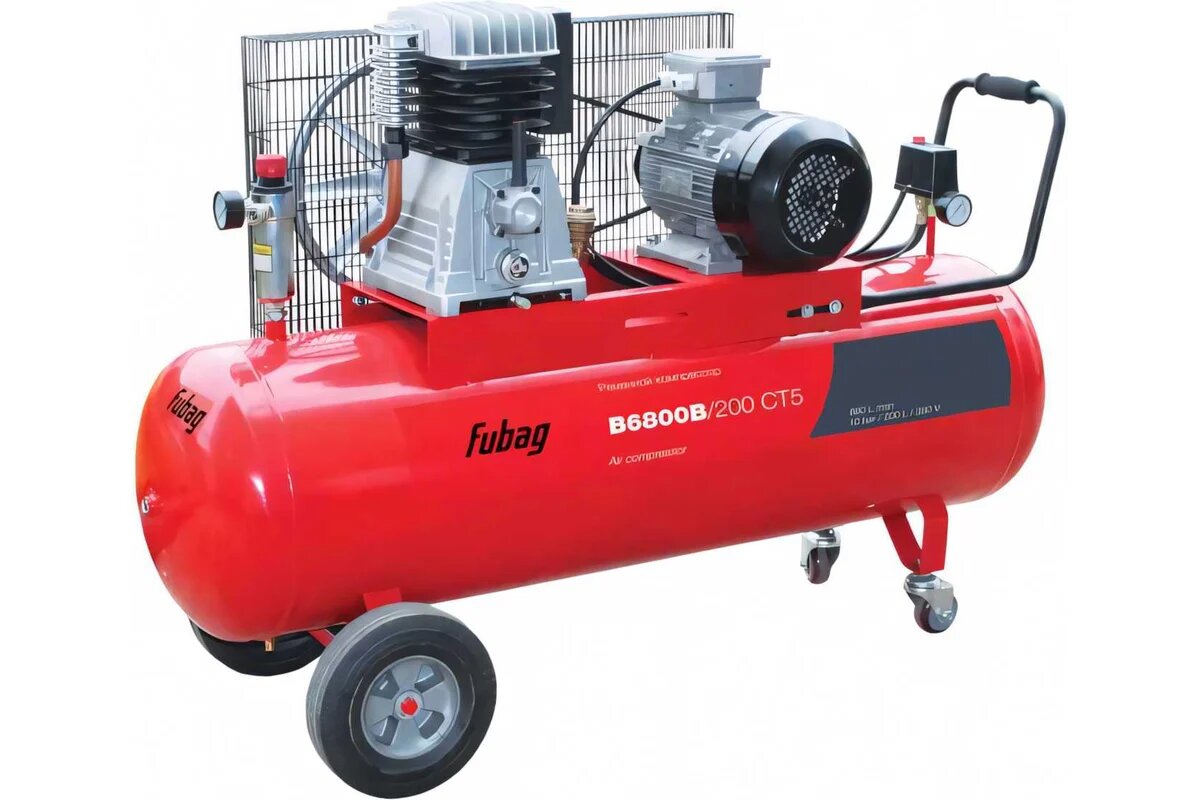 Компрессор воздушный ременной FUBAG B6800B/200 СТ5 690 л/мин, ресивер 200 л, 10 бар, 380 В