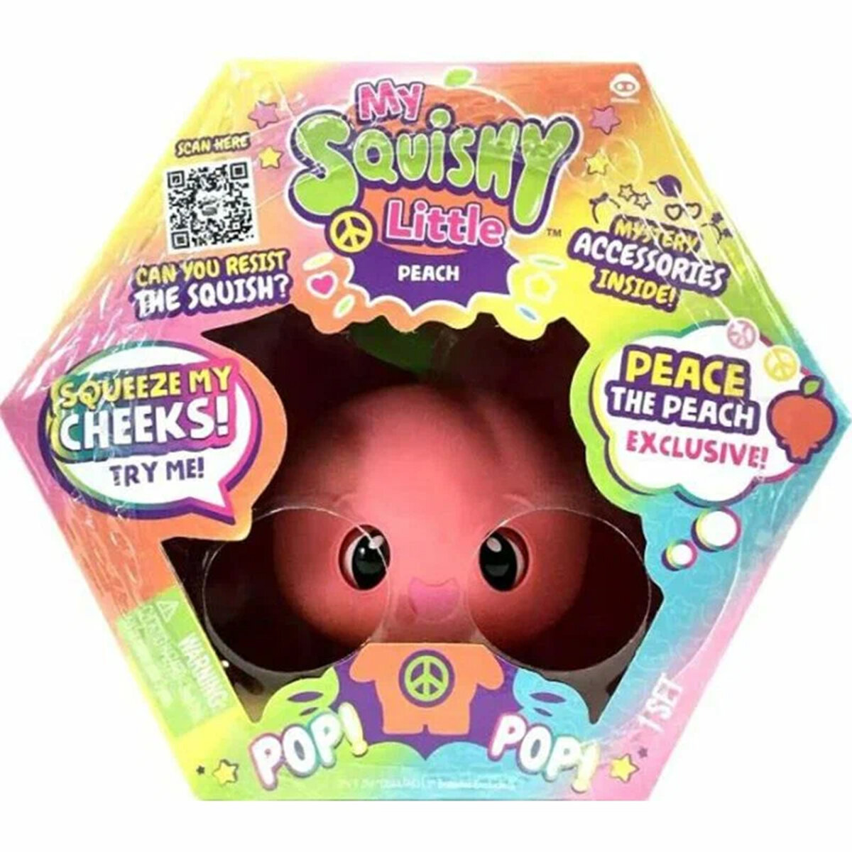 WowWee My Squishy Little Peach/ Милый коллекционный подарок для детей на день рождения