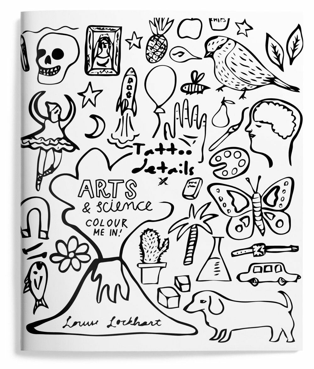 Lorex Тетрадь в клетку Tattoo , 48 л, формат А5, на скрепке, мягкая обложка