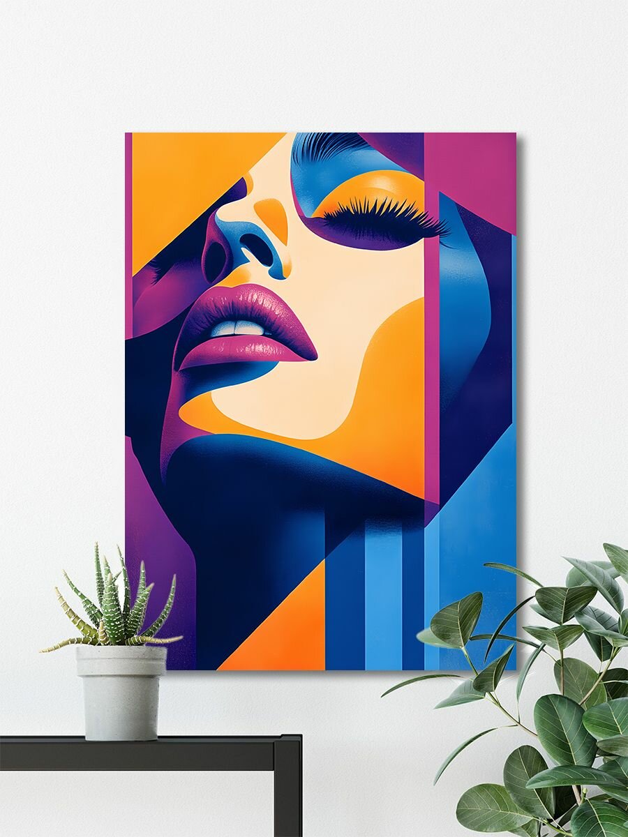 Абстракция / портрет, картина интерьер, картина 30х40 см.