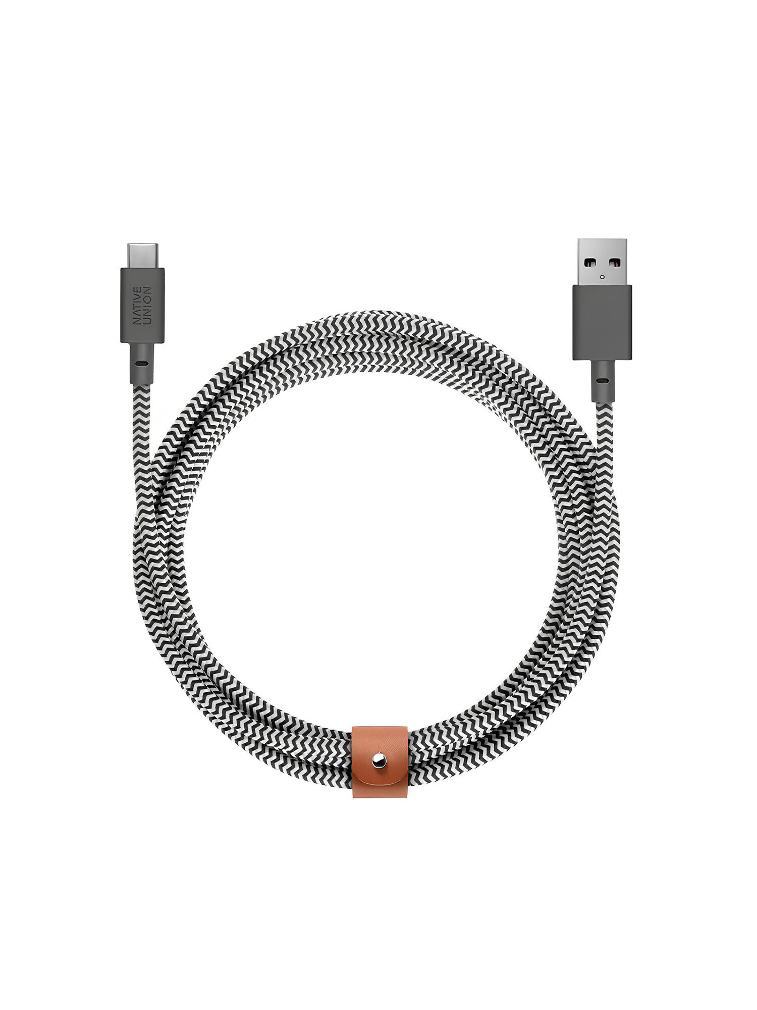 Кабель NATIVE UNION BELT CABLE XL TYPE-C, USB-A/USB-C, длина 3 м, цвет: синий