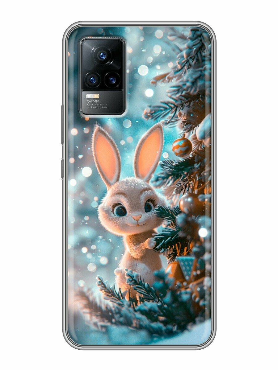 Чехол для Vivo V21e Милый кролик (Виво В21е)