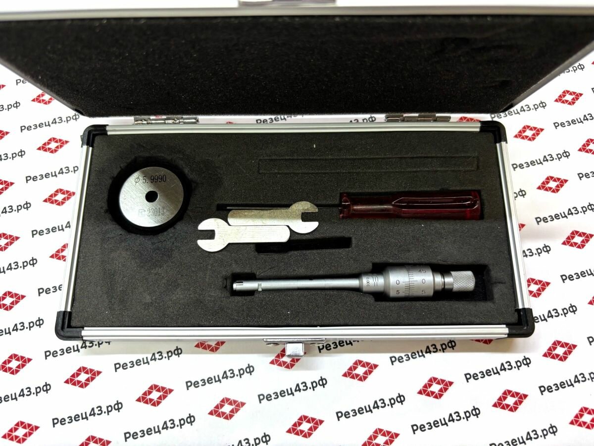 Нутромер микрометрический 3-точечный НМТ 6-8 мм.