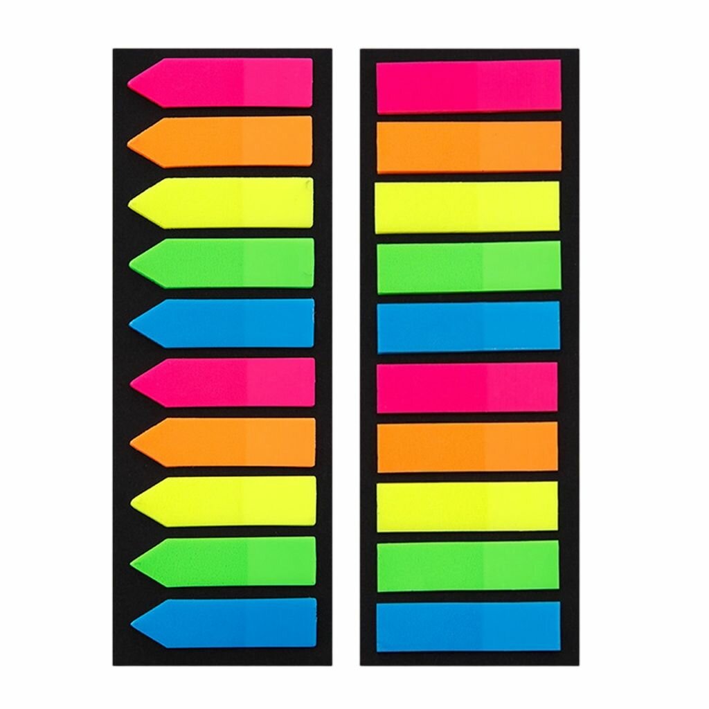 100/120 цветных перезаписываемых стикеров-маркеров для книг и планеров