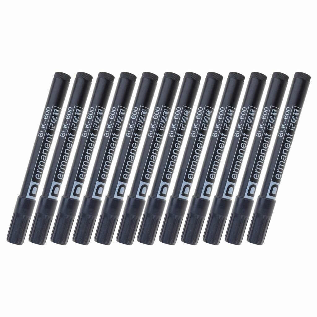 12 маркеров с широким наконечником