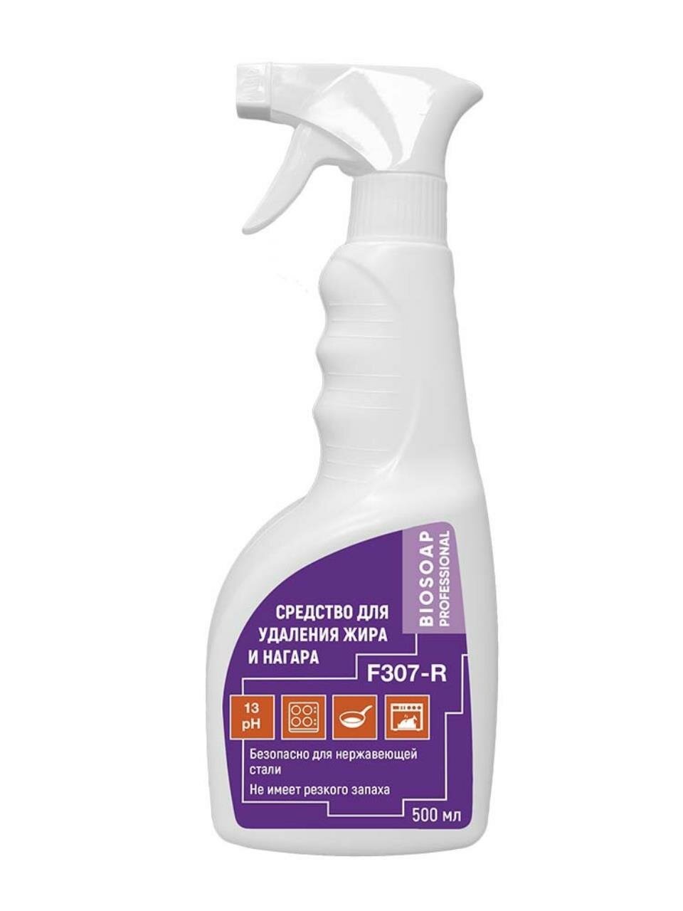Универсальное моющее средство BIOSOAP "Антижир", спрей, 500мл