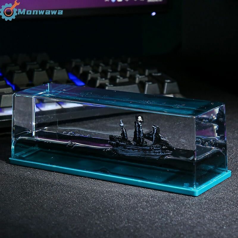 Корабль Черная Жемчужина антистресс игрушка для авто с эффектом дрейфа и реалистичными волнами