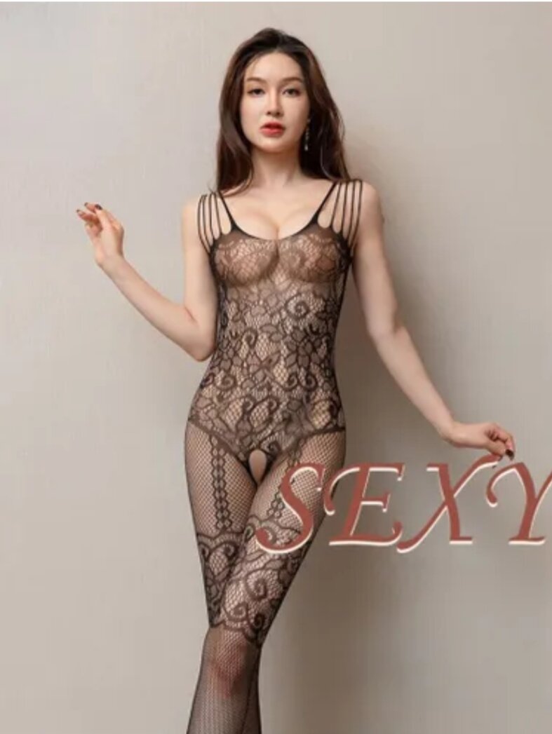 Комплект нижнего белья, интим , черный