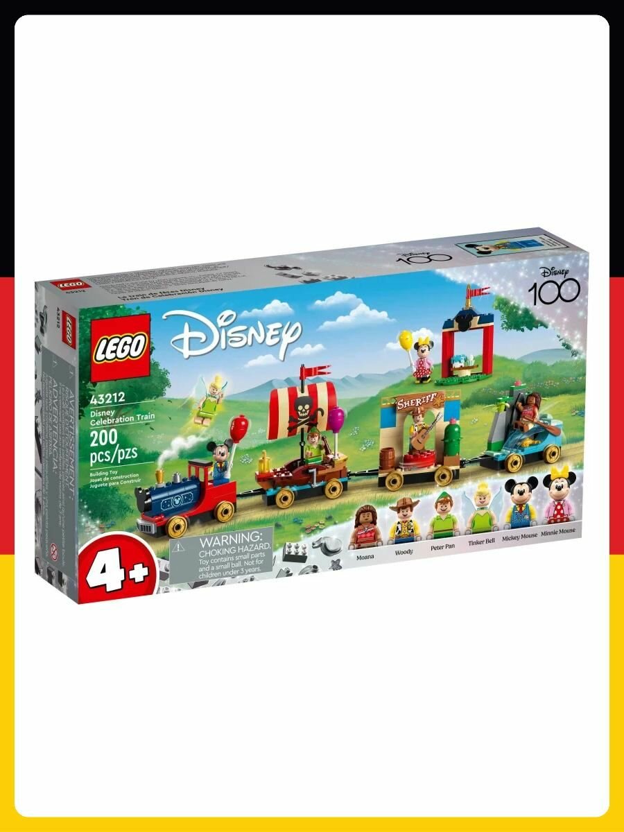 Конструктор LEGO 43212 Disney Поезд ко дню рождения Disney
