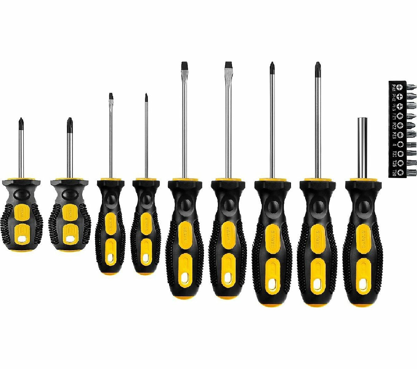 Отвертка-битодержатель STAYER Hercules-19 с насадками 19 предм. (2513-H19_z01)