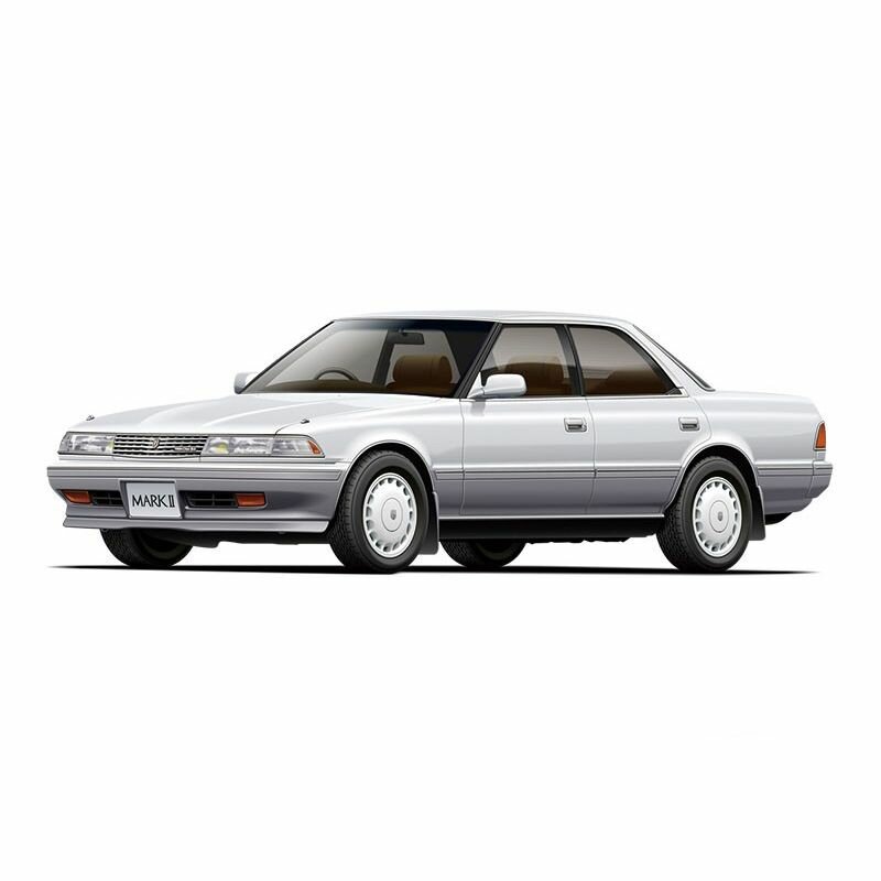Сборная модель Машинка Aoshima-05924 1/24 Toyota GX81 MARK2 2.0Grande TWINCAM24 1988 car model kit