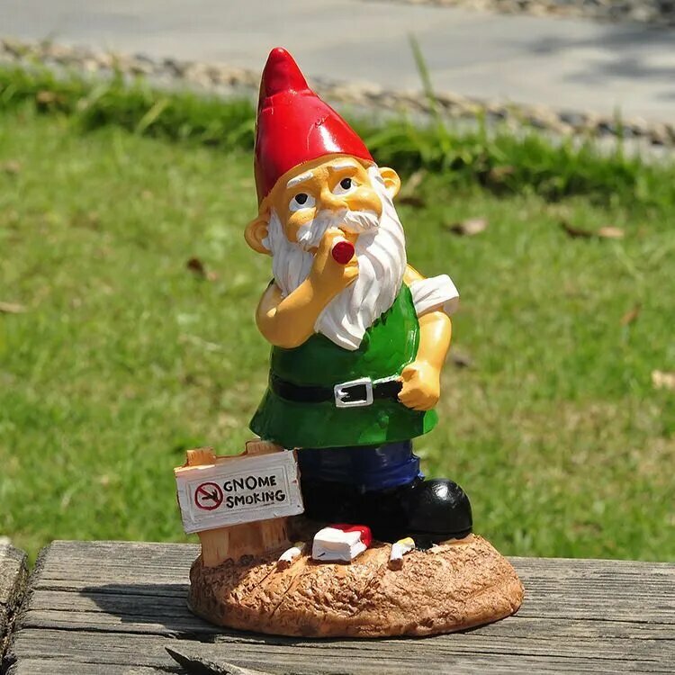 Садовая фигурка гном, ручная роспись, защита от солнца, 1,5кг