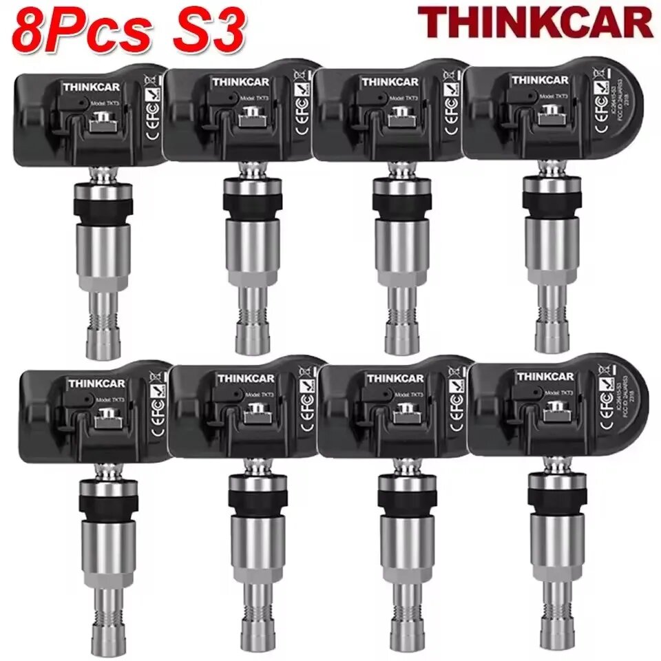 Датчики давления в шинах THINKCAR S3 8шт, 315/433 МГц, алюминий