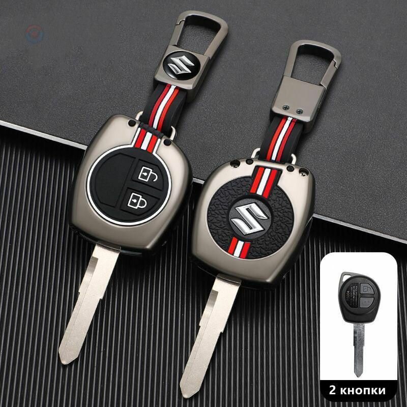 Чехол для ключа Suzuki SX4 Swift Vitara Liana Jimny Alto Ignis защита от ударов, царапин и воды, стильный аксессуар для автомобиля