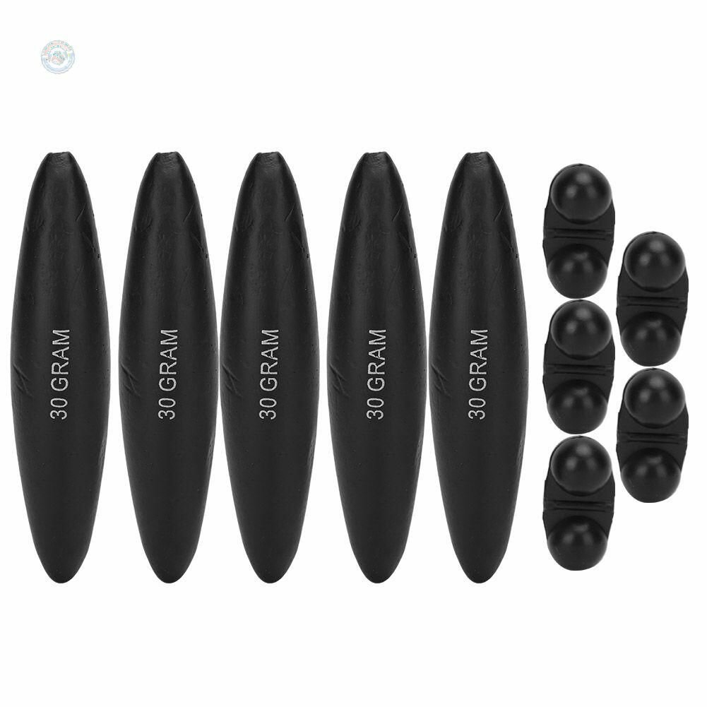 5 шт. поплавки для ловли сома с колокольчиками — прочные, высокочувствительные и удобные, черные, 30 г, ЭВА на реку