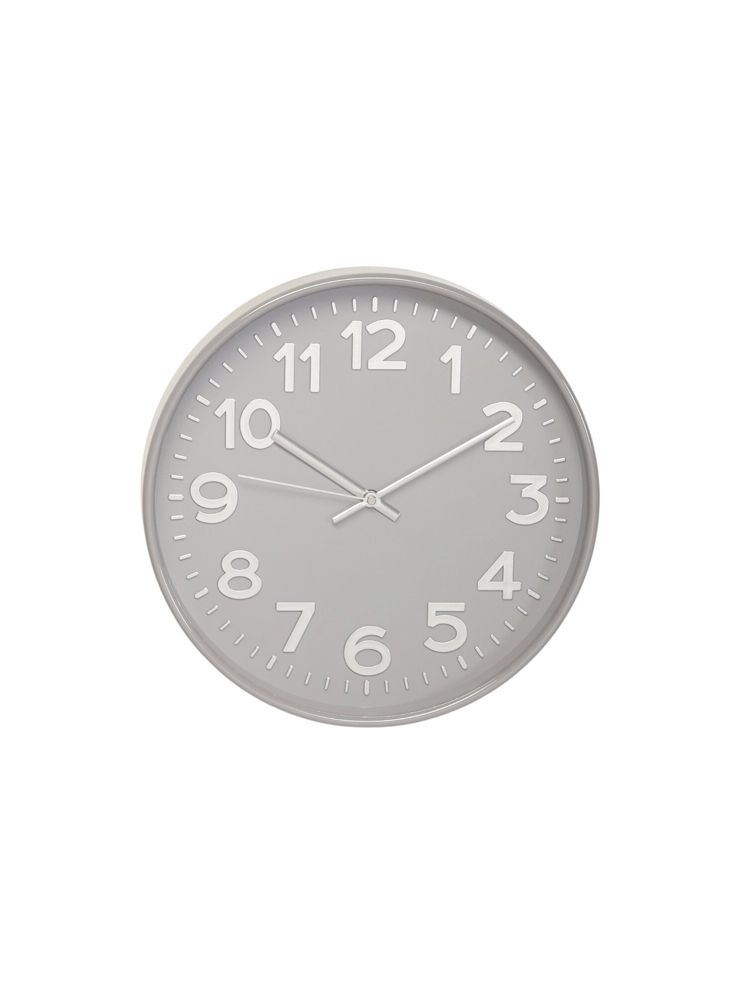Часы настенные интерьерные, бесшумные, плавный ход, d=30.5 см, серые