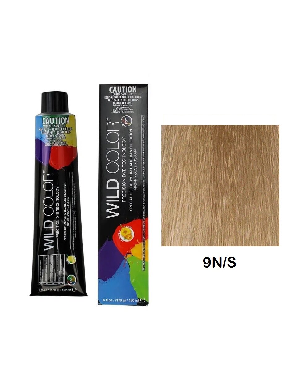 Wild Color Стойкая краска для волос 180 мл - Wild Color 9N/S Очень светлый блонд