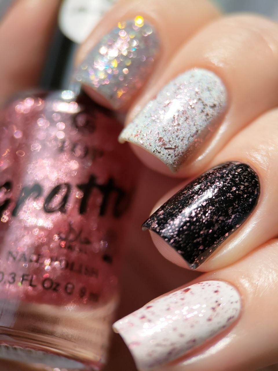 Grattol Top Little Princess - Топ для ногтей с эффектом розового золота, 9 мл