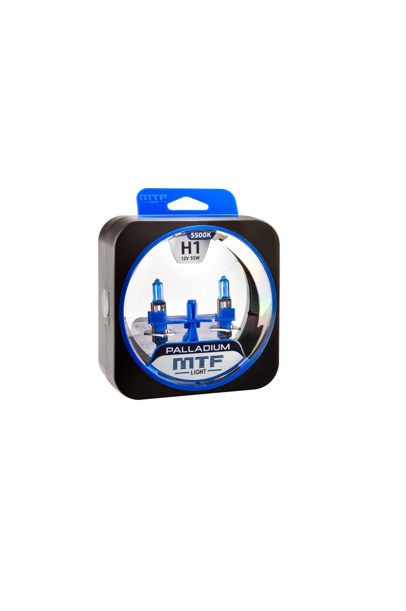 Галогеновые лампы MTF light Palladium 5500K H1 12V (2 лампы)