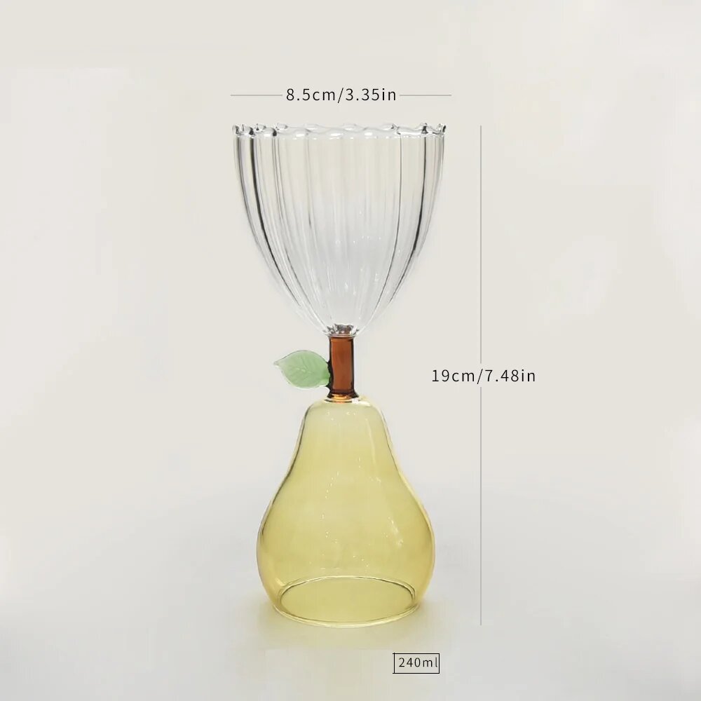 Стеклянный бокал скандинавского дизайна 240 мл