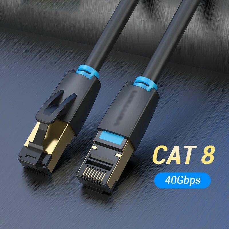 Кабель Ethernet Cat8 STTP 40 Гбит/с 2000 МГц Cat 8 RJ45 сетевой патч-корд LAN для маршрутизатора, модема, интернет-кабель RJ45 Ethernet