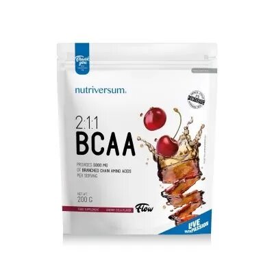 Nutriversum Аминокислоты BCAA 2:1:1 200 грамм со вкусом вишни