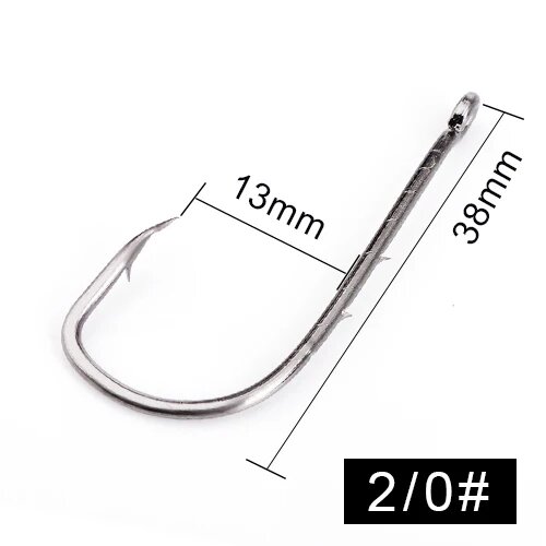 Колючие рыболовные крючки NGB 5/0#-10# size 2-0 50pcs