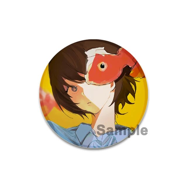 Круглый мягкий значок-пуговица в стиле аниме Sonny Boy, брошь с милым персонажем, булавки, украшение для рюкзака, одежды, модные украшения, подарки
